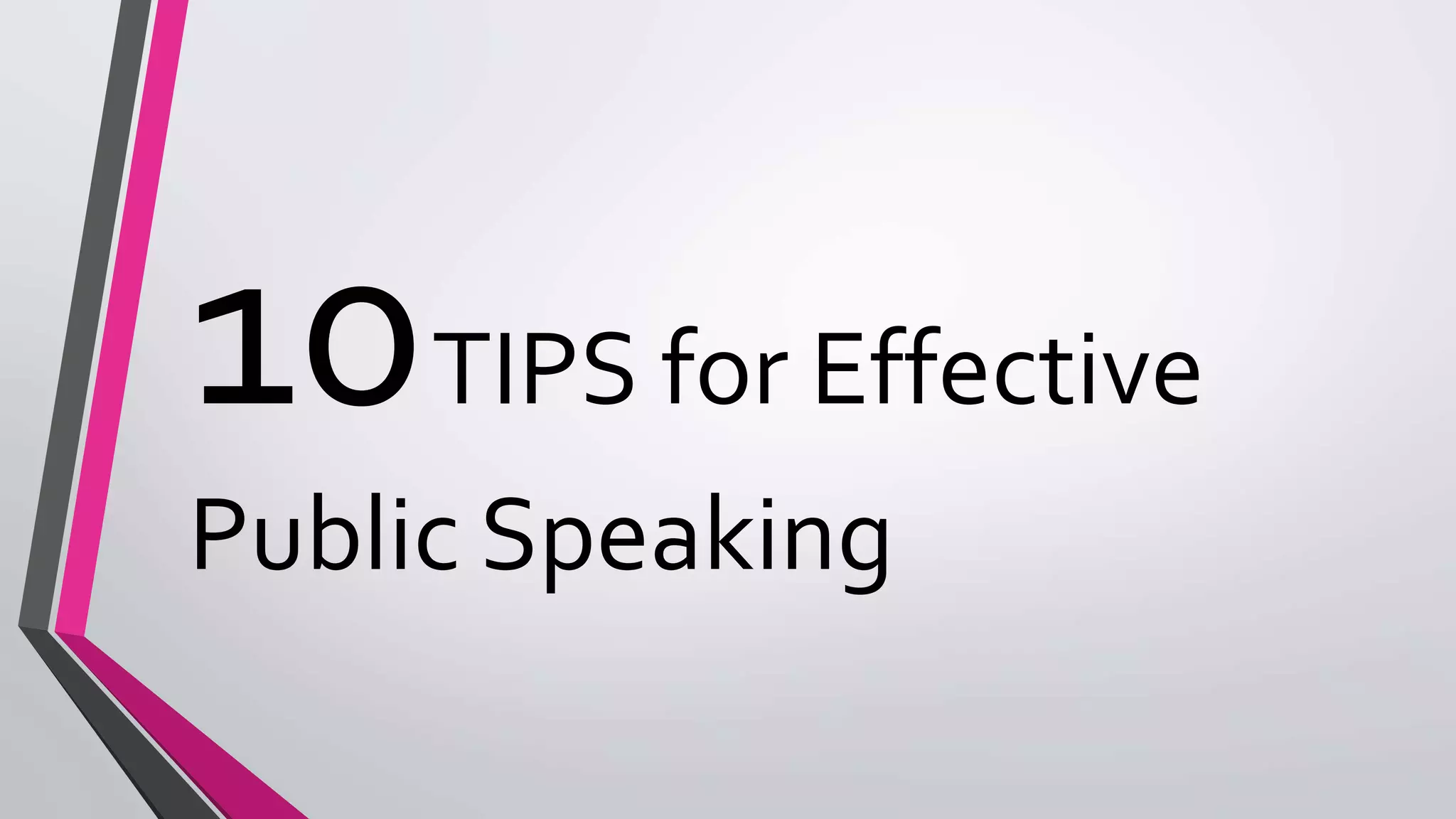 Public Speaking Tips | PPTX