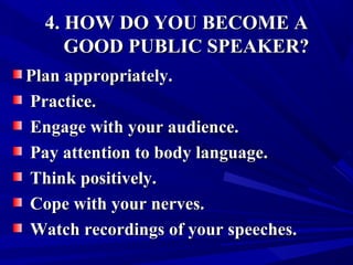 Public speaking | PPT