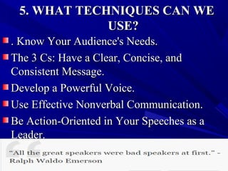 Public speaking | PPT