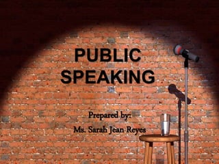 Public speaking | PPTX