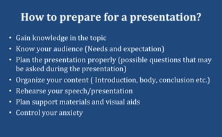 Public speaking | PPTX