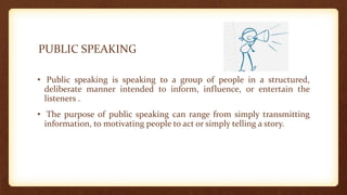 Public Speaking Ppt Pdf