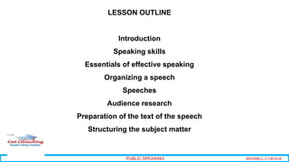 Public speaking | PPT
