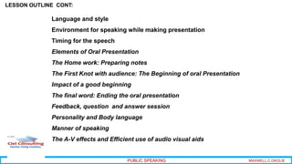 Public speaking | PPT