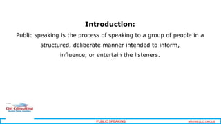 Public speaking | PPT