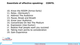 Public speaking | PPT