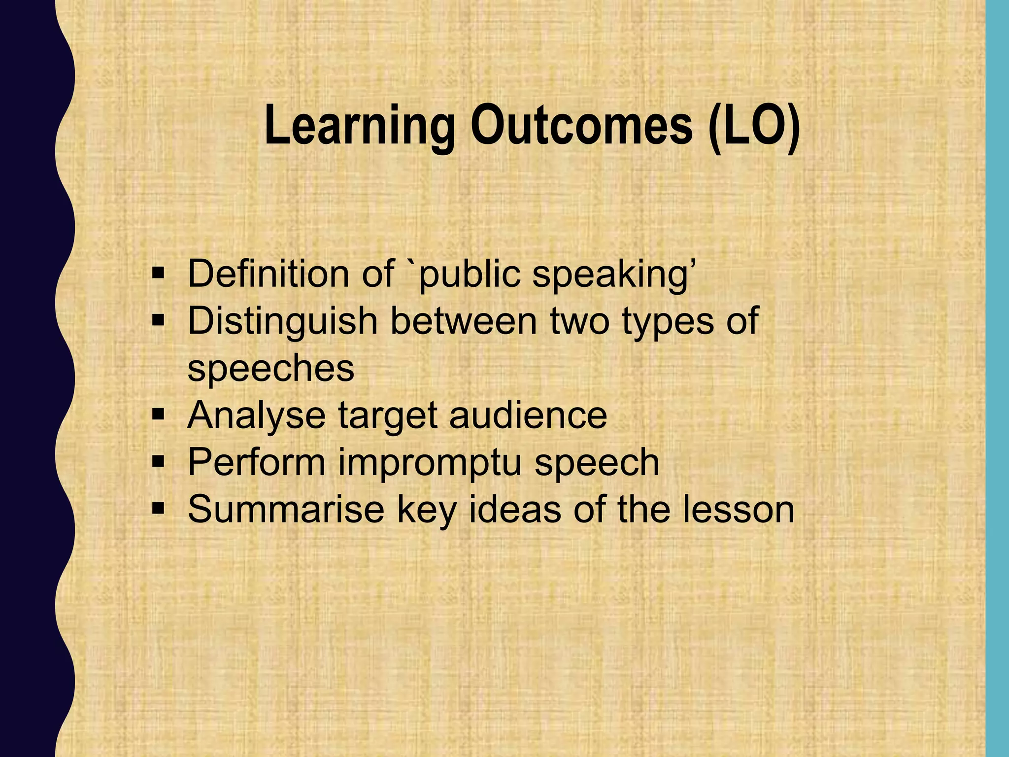 Public Speaking | PPTX