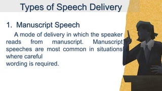 PUBLIC SPEAKING four types of delivery speech .pptx