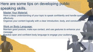 PUBLIC SPEAKING four types of delivery speech .pptx