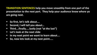 Public Speaking - Three Parts to a Presentation.pptx