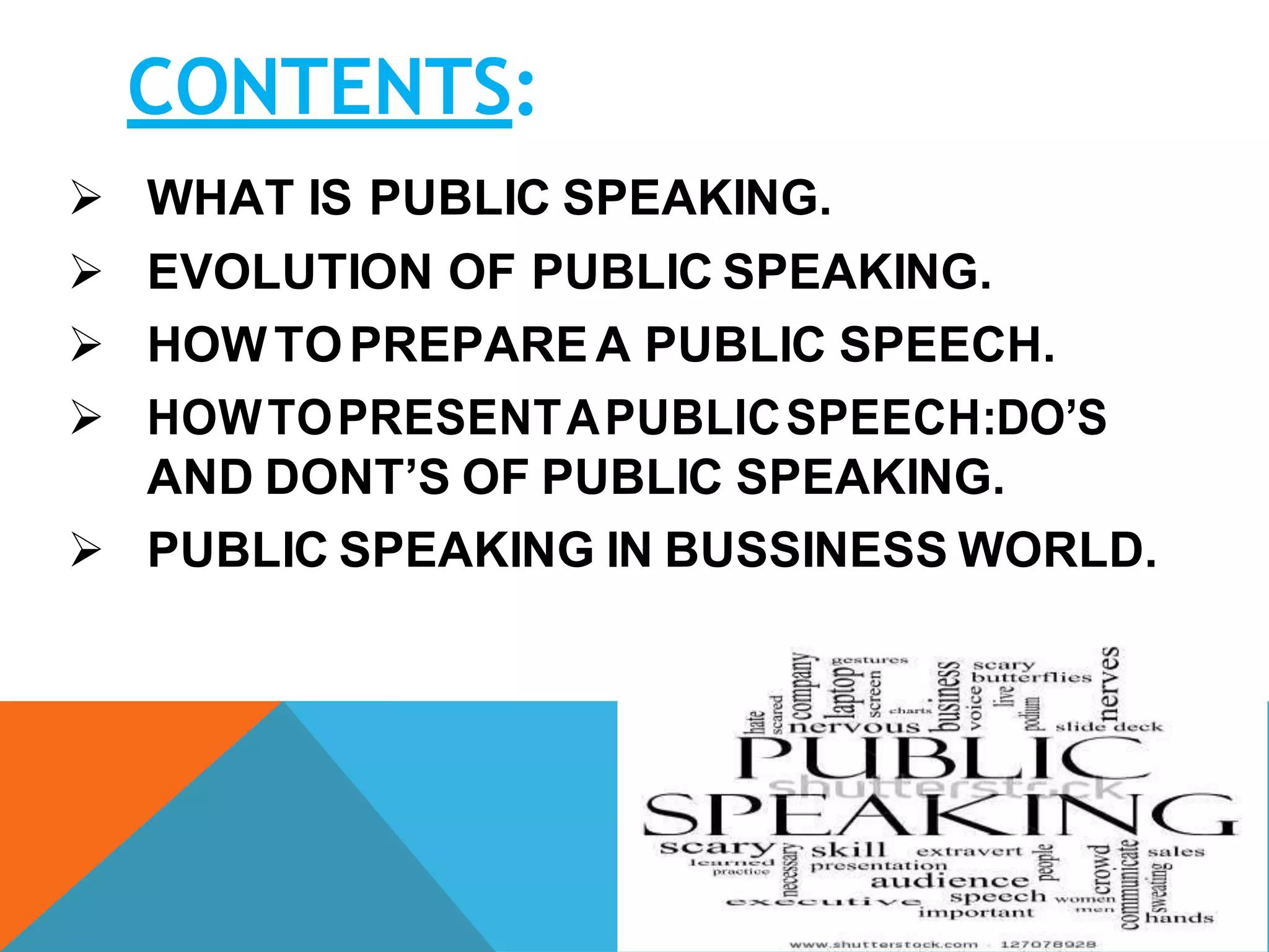 Public speaking ETC | DOCX