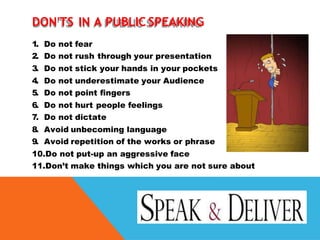 Public speaking ETC | PPT