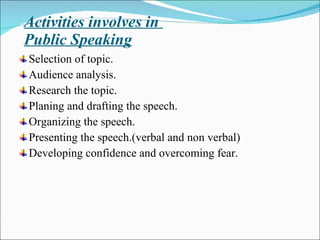 Public speaking | PPT