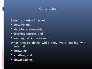 The Benefits of Using Internet for Students’ Reading Comprehension ...
