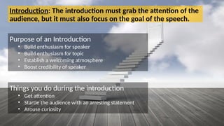 Public speaking, various types of speeches and in different scenarios ...