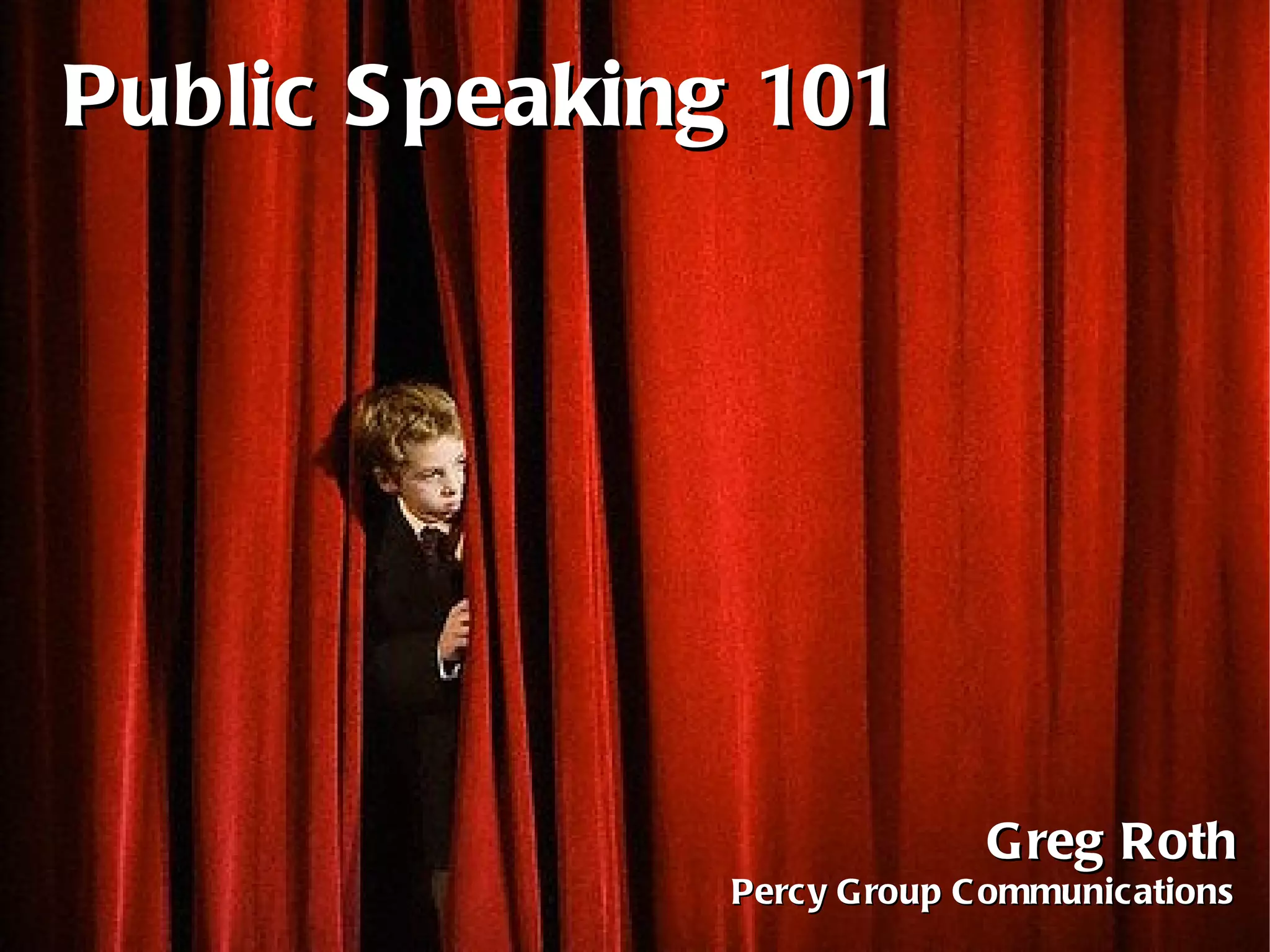 Public Speaking 101 | PPT