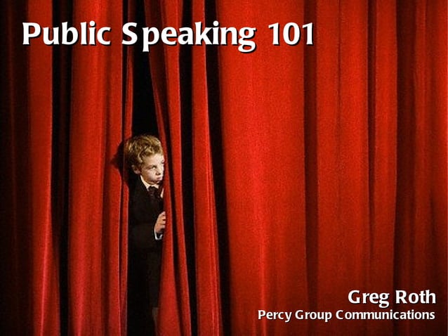 Public Speaking 101 | PPT