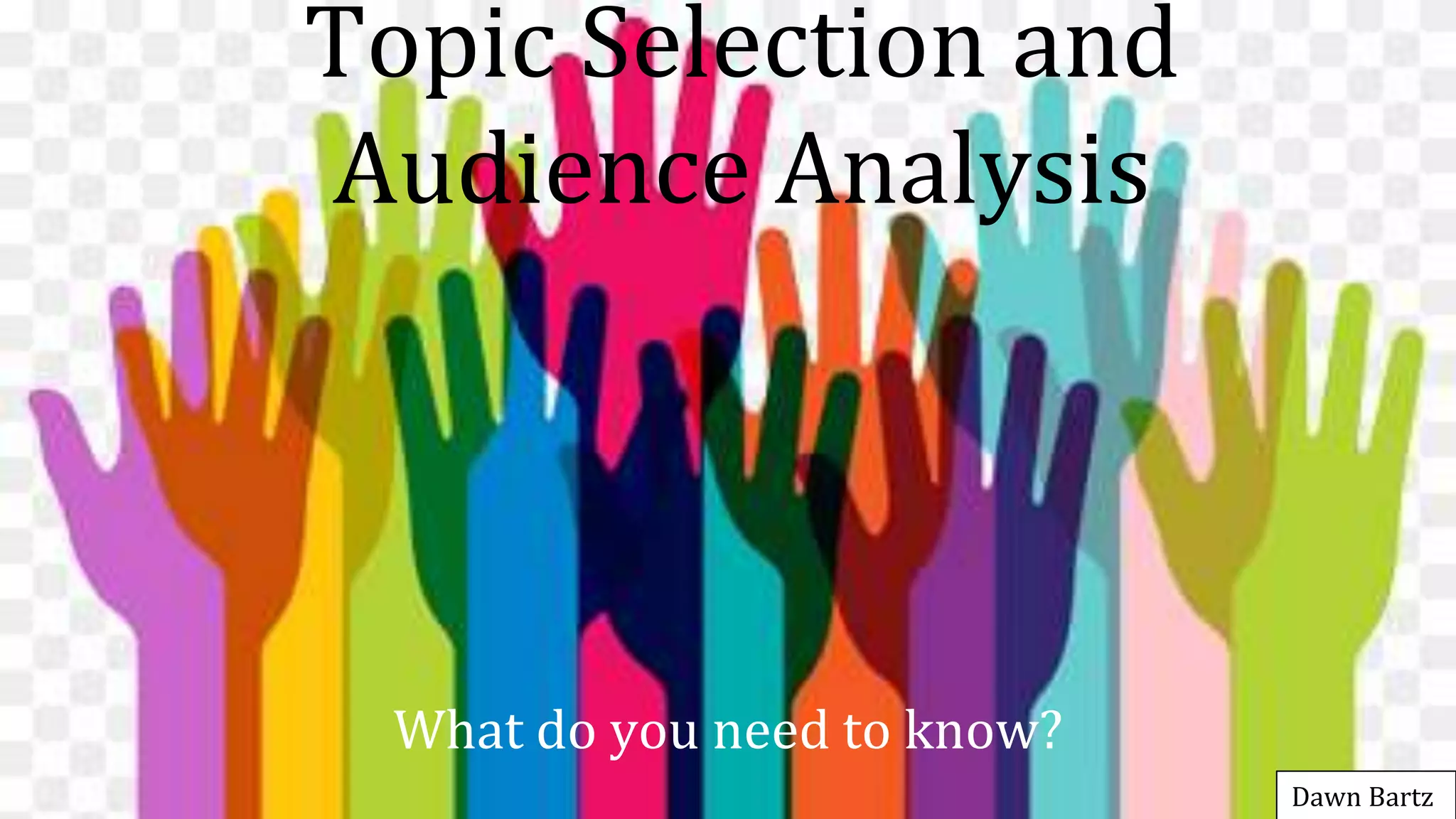 Analyzing Your Audience Before Speaking Pptx