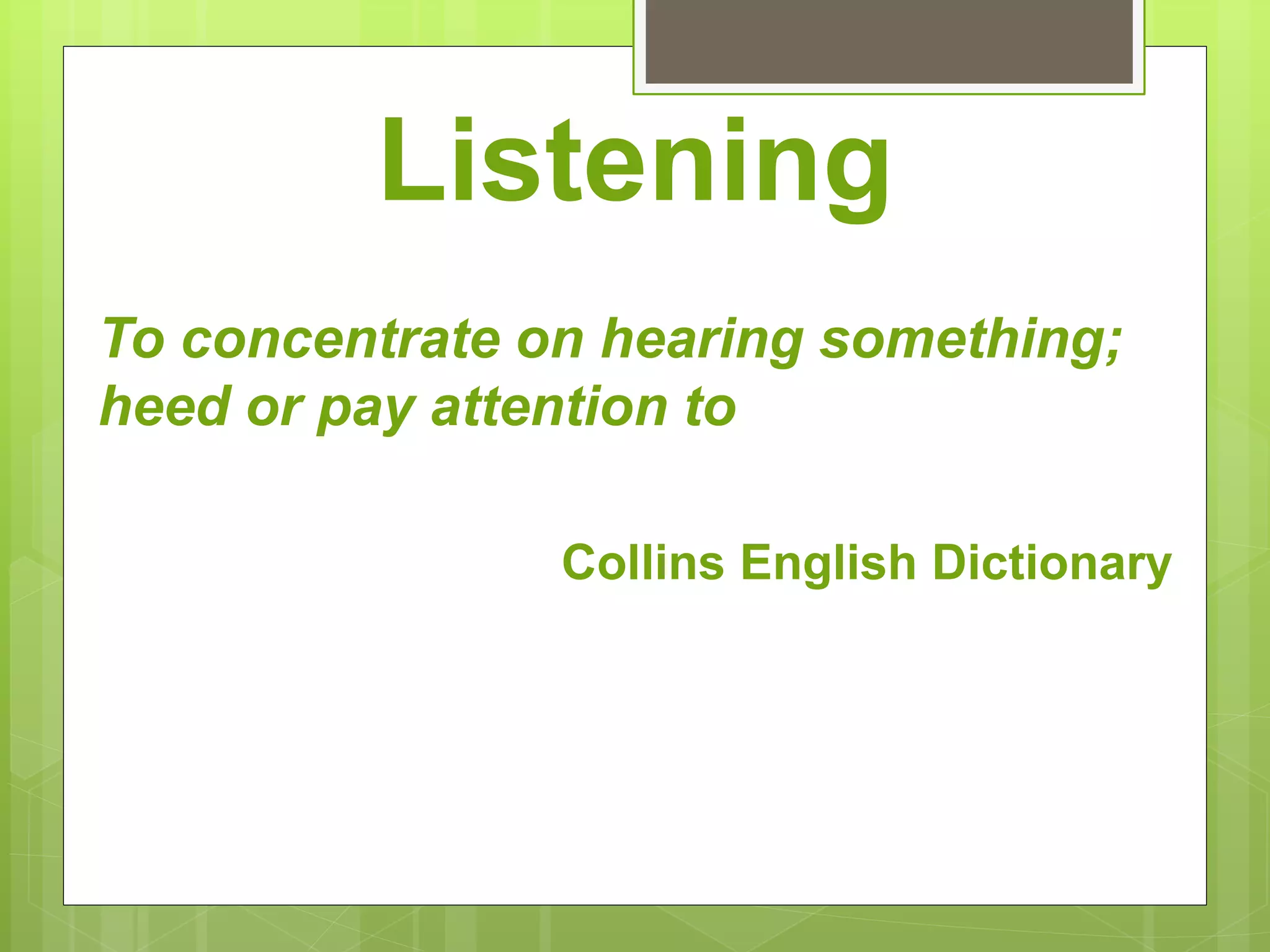 Public speaking and listening skills | PPT