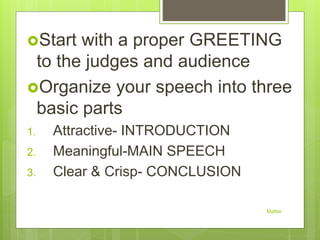 Public speaking and listening skills | PPTX