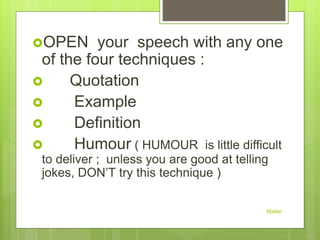 Public speaking and listening skills | PPTX