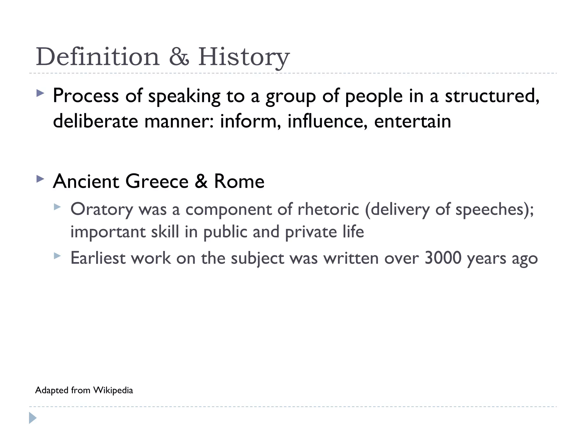 Public speaking basics | PPT