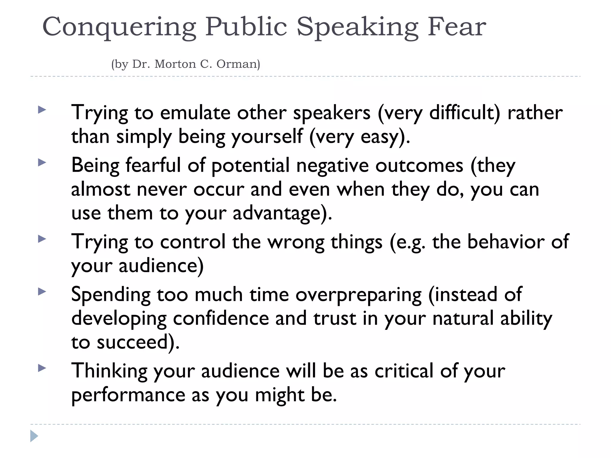 Public speaking basics | PPT