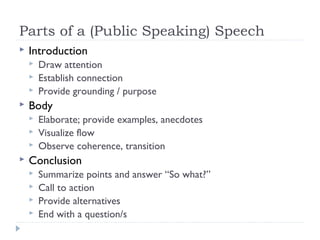 Public speaking basics | PPT