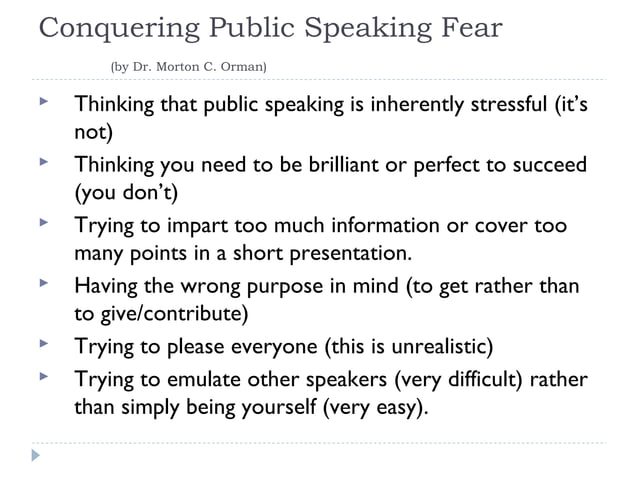 Public speaking basics | PPT