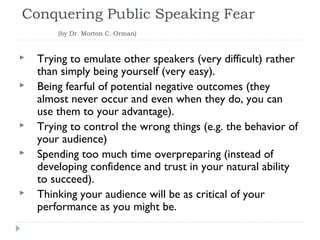 Public speaking basics | PPT