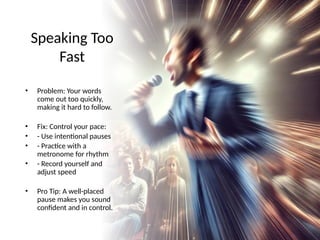 Public Speaking Challenges & How To Overcome Them | PPT