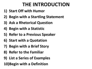 Public speaking(chapter 6) | PPTX