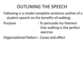 Public speaking(chapter 6) | PPT