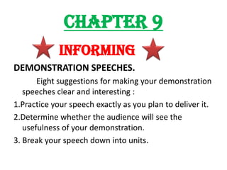 Public speaking chapter 9 | PPT