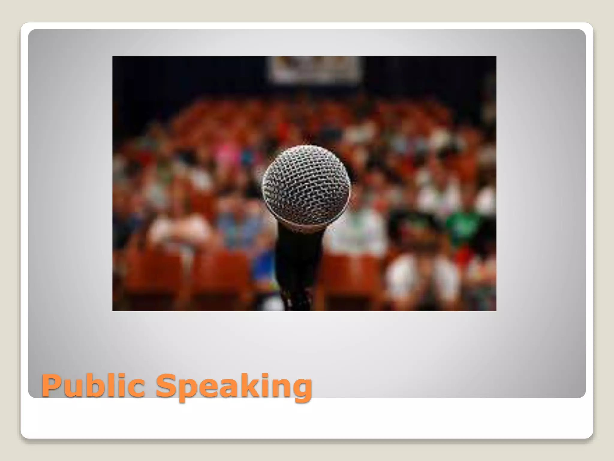 Public speaking course improve your confidence | PPT