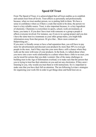 Public Speaking Essay | PDF