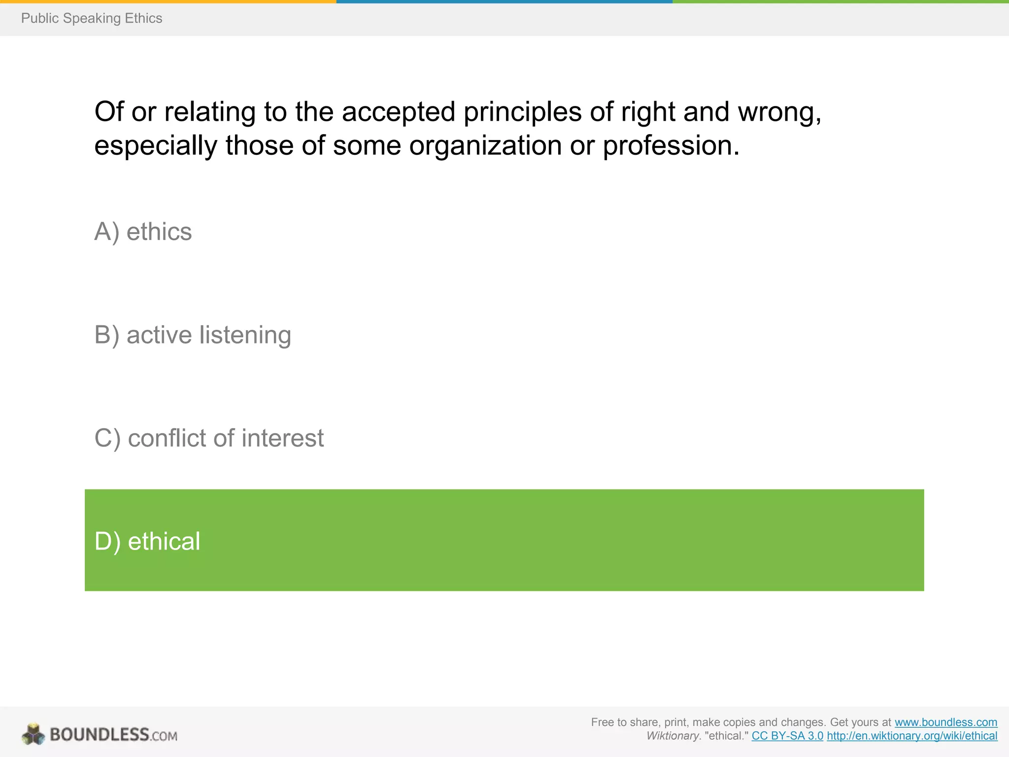 Public Speaking Ethics | PPTX