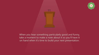 Public speaking humor | PPTX