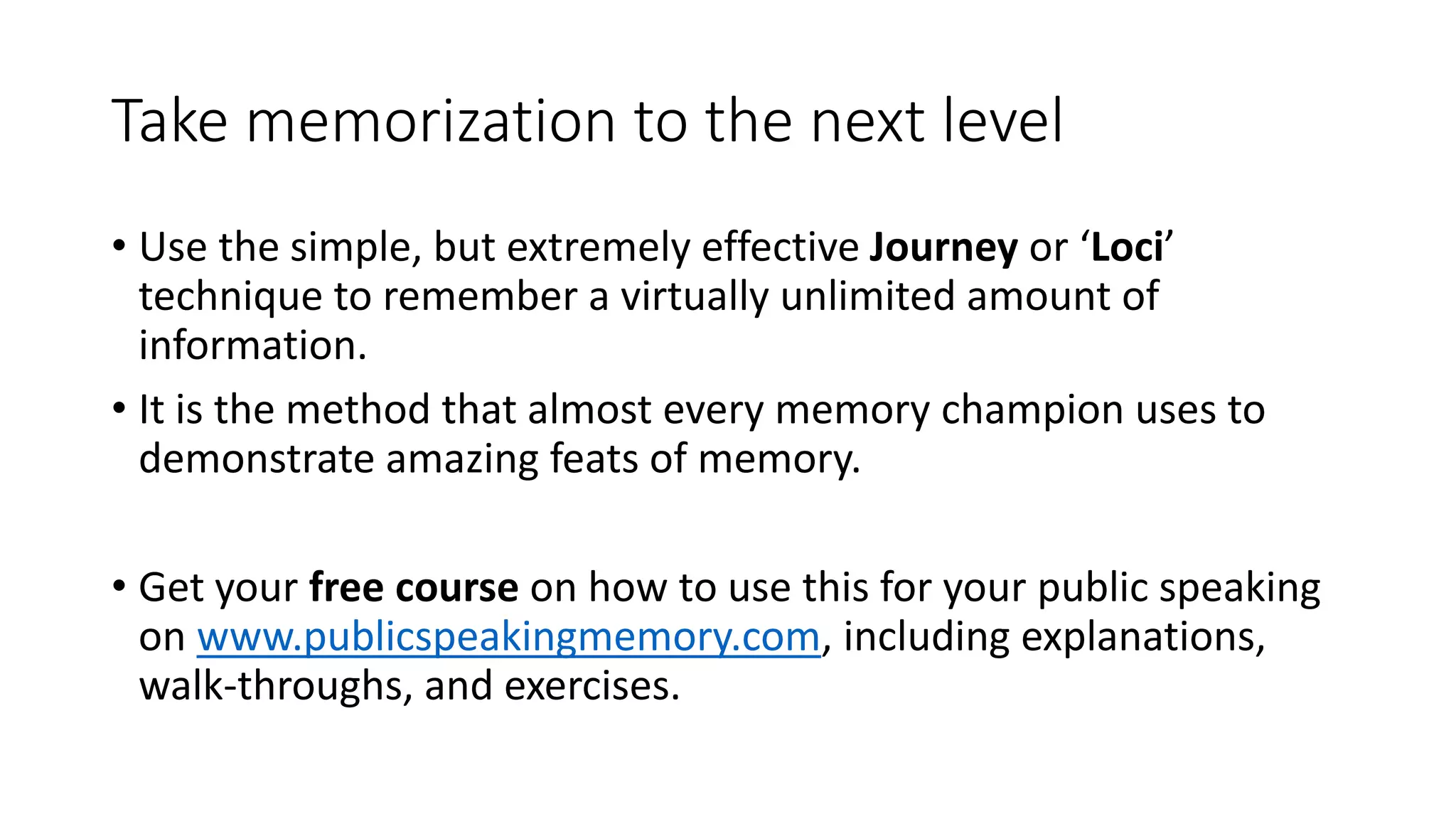 How to memorize speeches and presentations | PPT