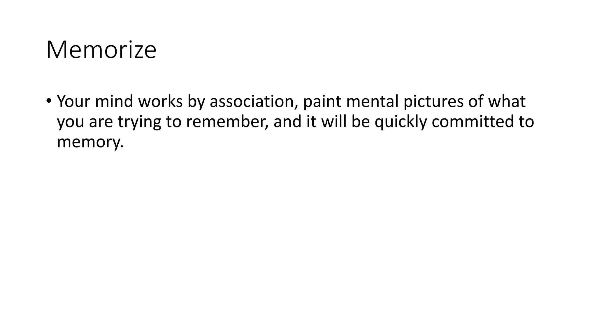 How to memorize speeches and presentations | PPT