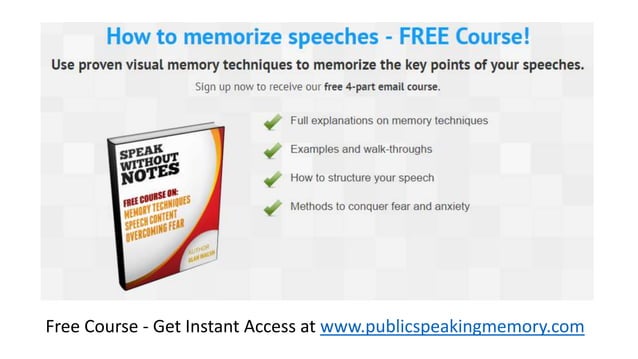 How to memorize speeches and presentations | PPT