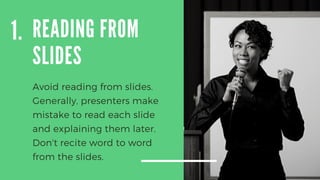 6 Public Speaking Mistakes to Avoid | PDF