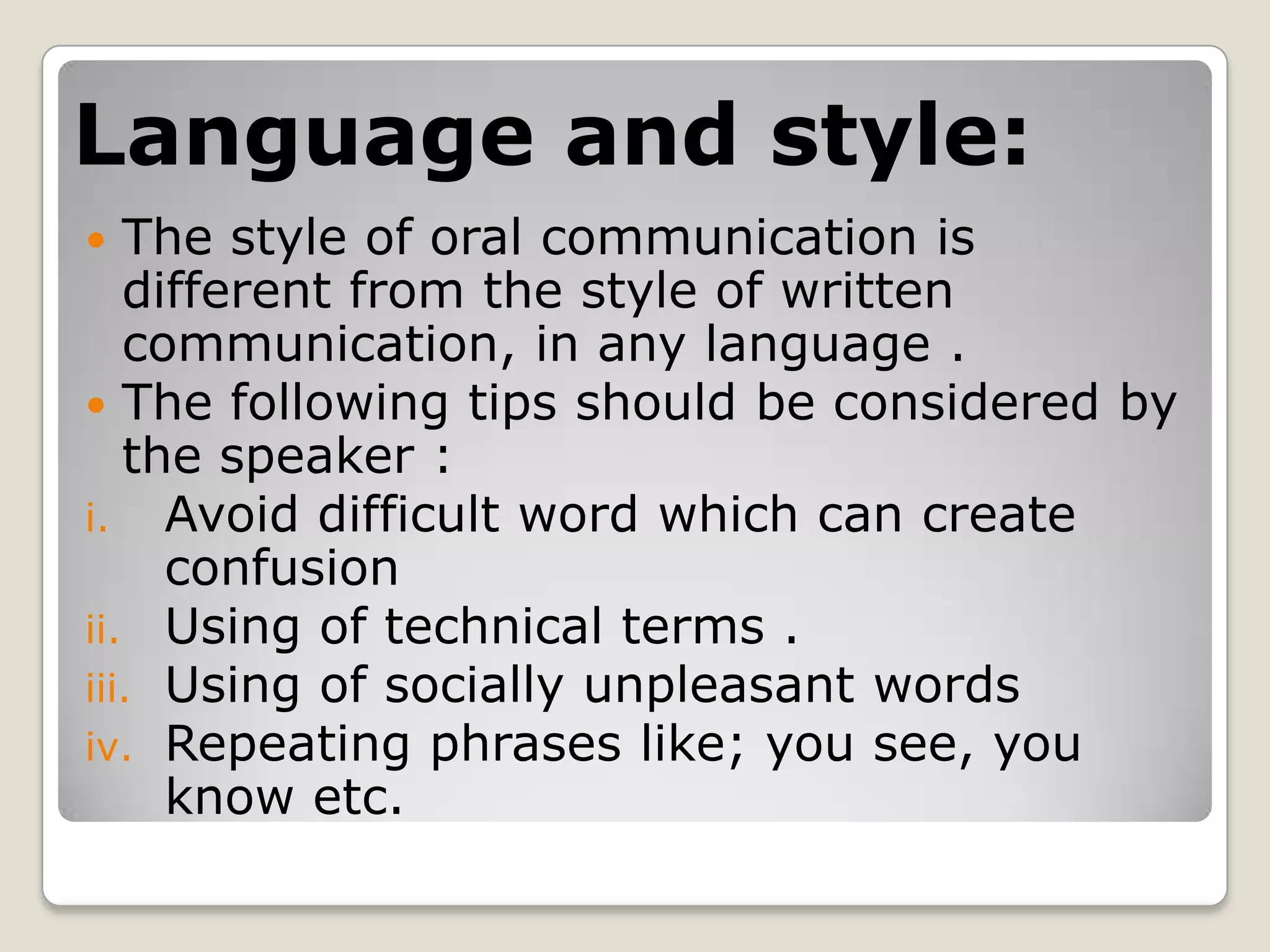 Public speaking & oral presentation | PPTX