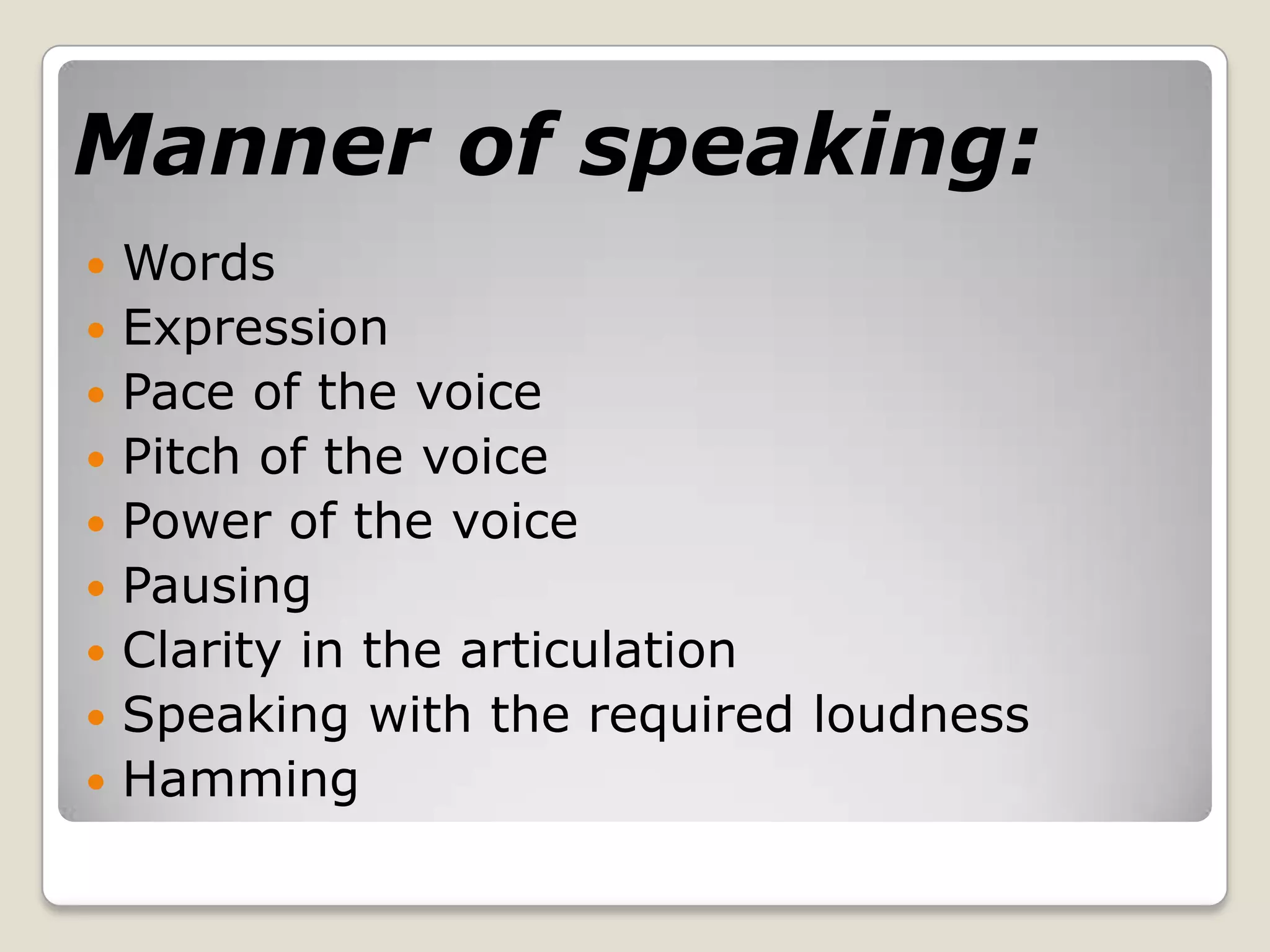 Public speaking & oral presentation | PPTX