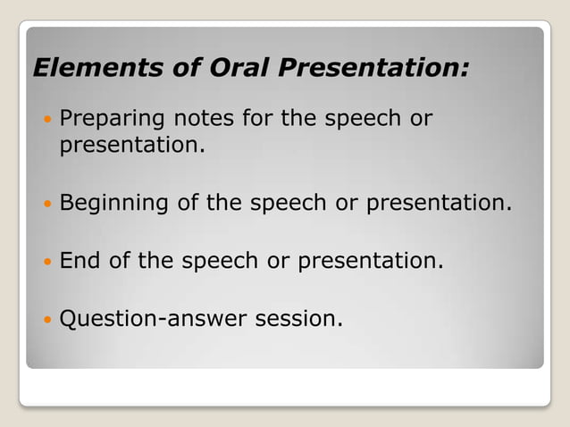 Public speaking & oral presentation | PPTX | Ear, Nose and Throat ...