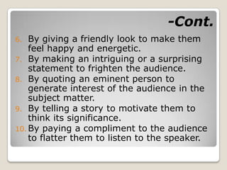 Public speaking & oral presentation | PPTX