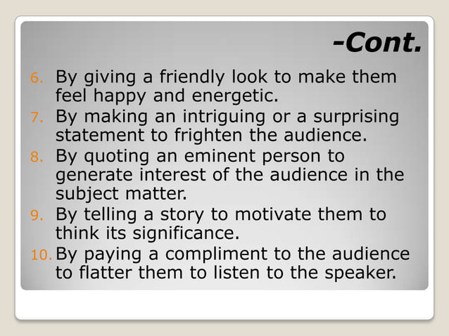 Public speaking & oral presentation | PPTX | Ear, Nose and Throat ...