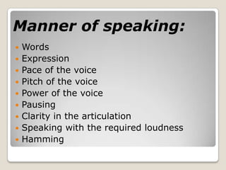 Public speaking & oral presentation | PPTX