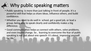 Understanding of Public Speaking Presentation | PPTX