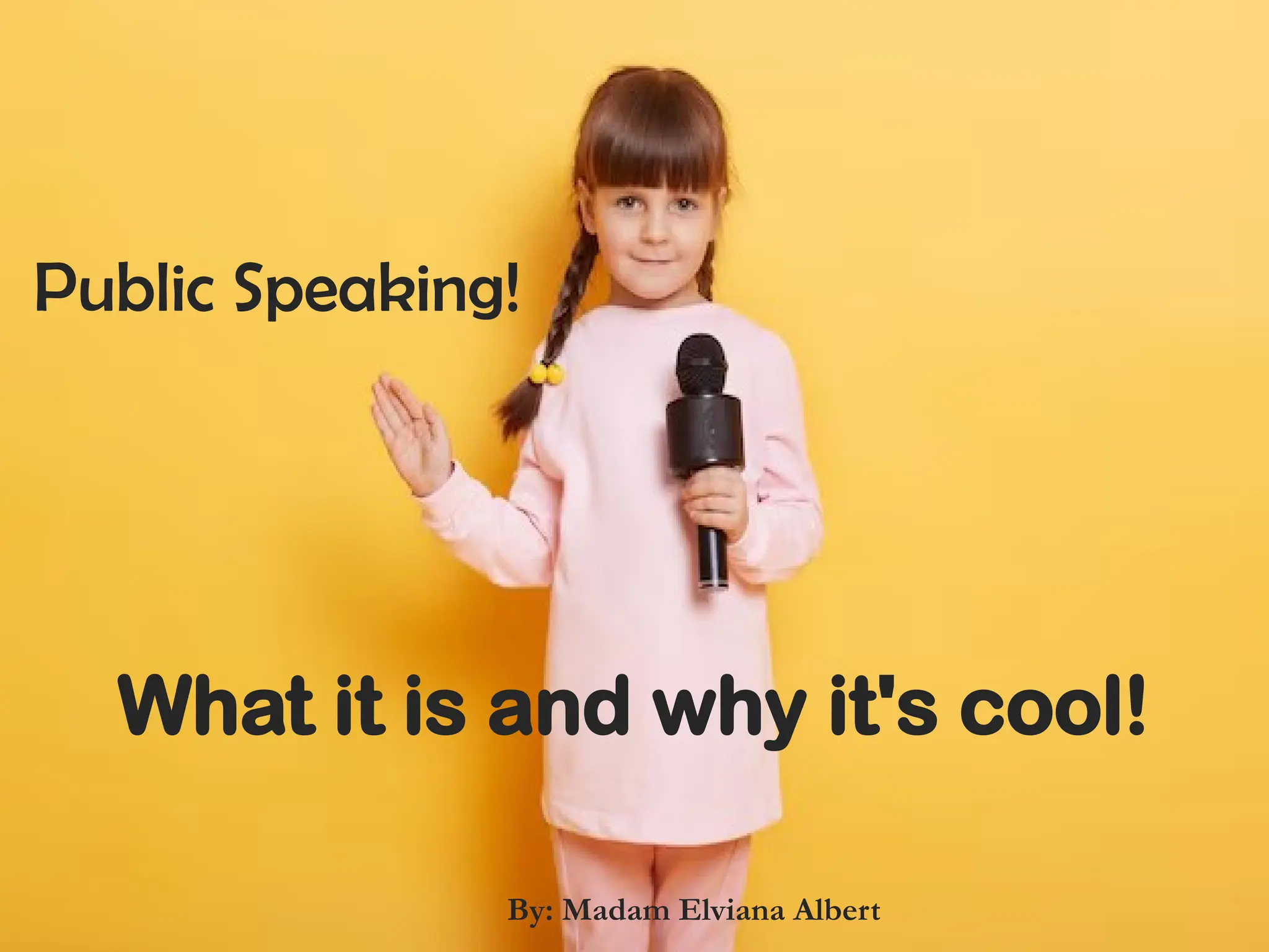 Public Speaking. What it is and why it is cool? How to avoid your stage ...